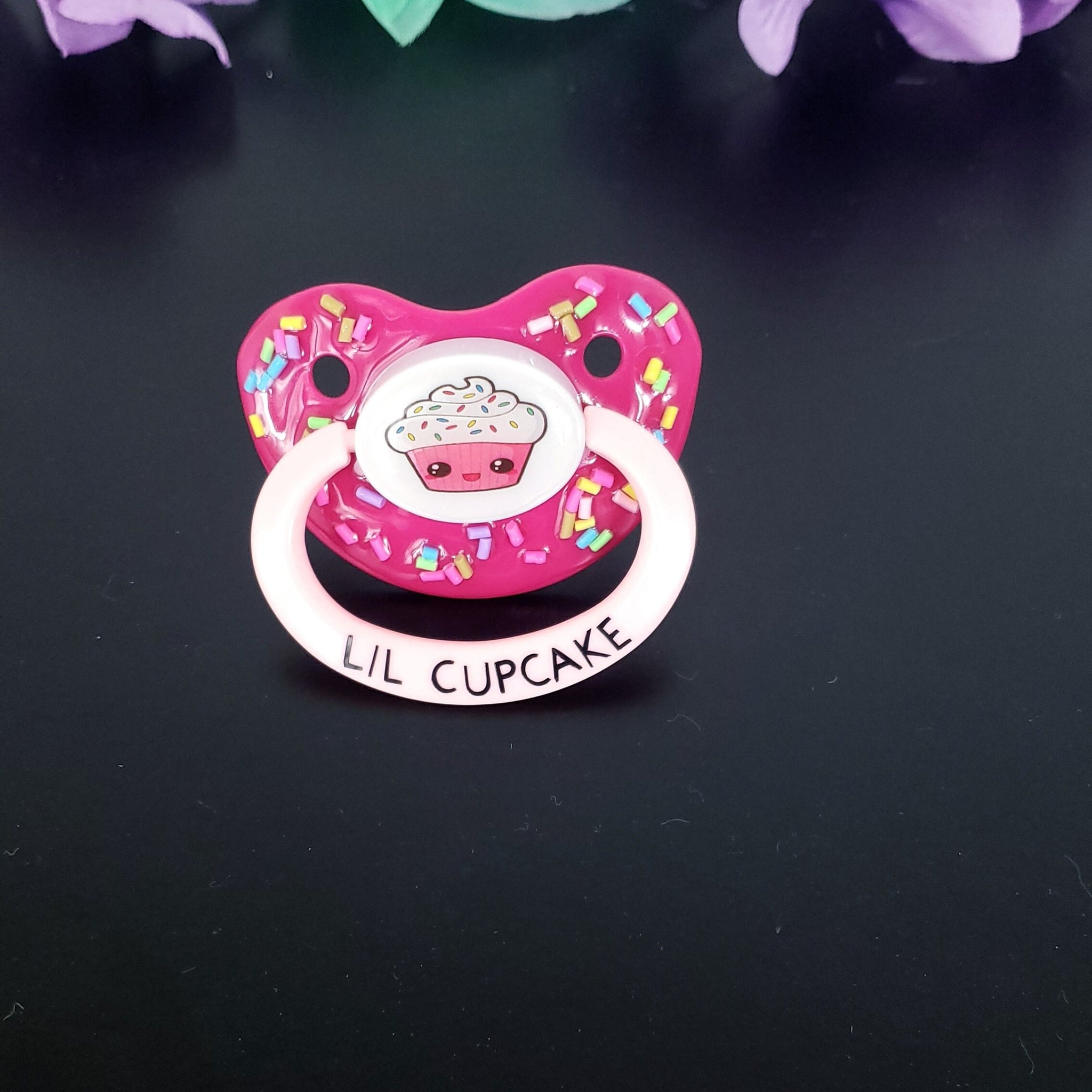 Indulge in Sweet Comfort with our Cupcake Themed Adult Pacifier – Vixen's Hidden Desires™