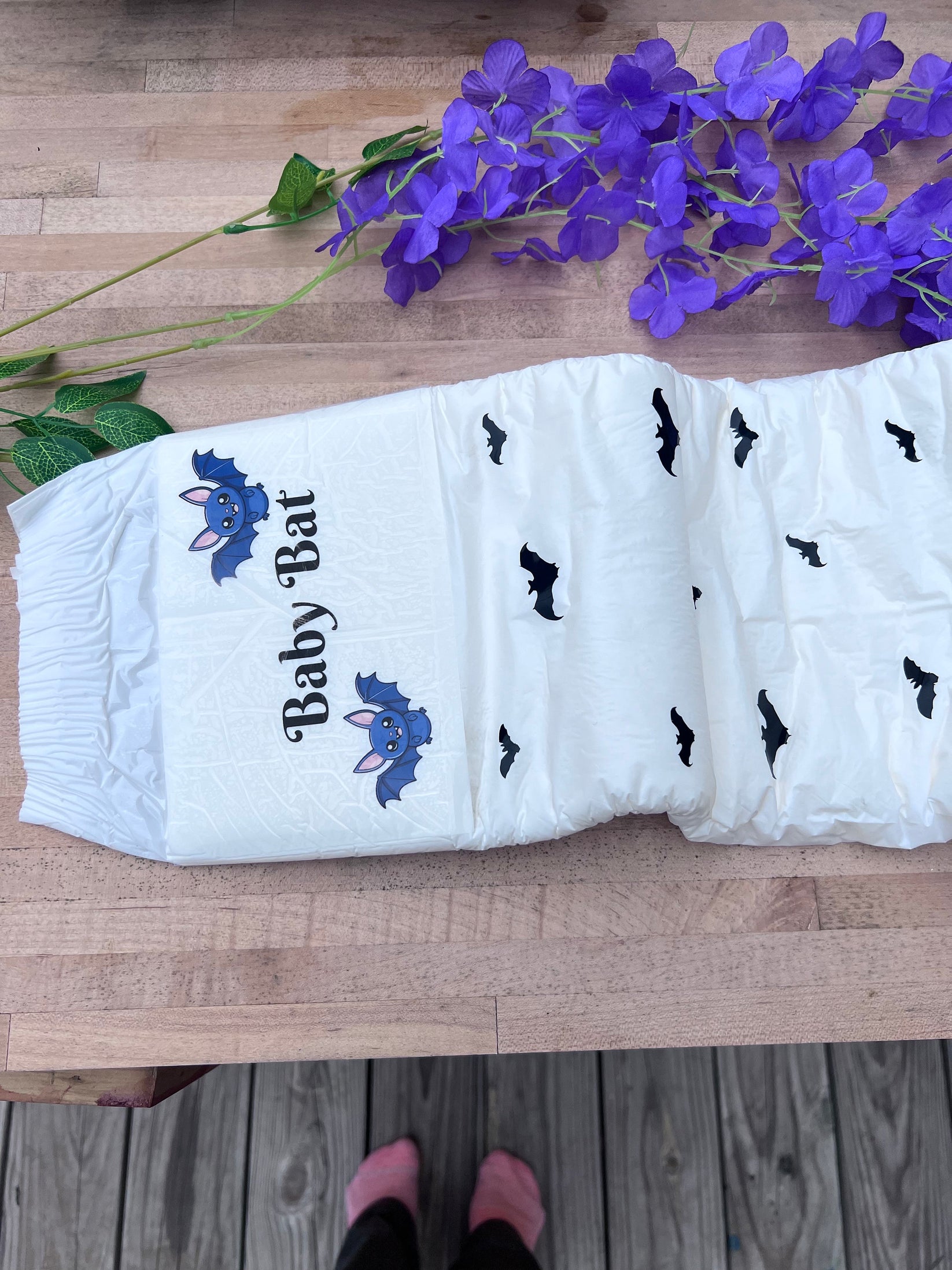 Baby Bat ABDL Adult Diaper - Medium | Cute and Comfortable