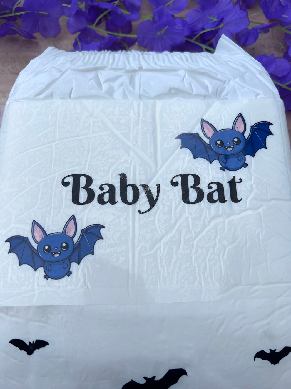 Baby Bat ABDL Adult Diaper - Medium | Cute and Comfortable