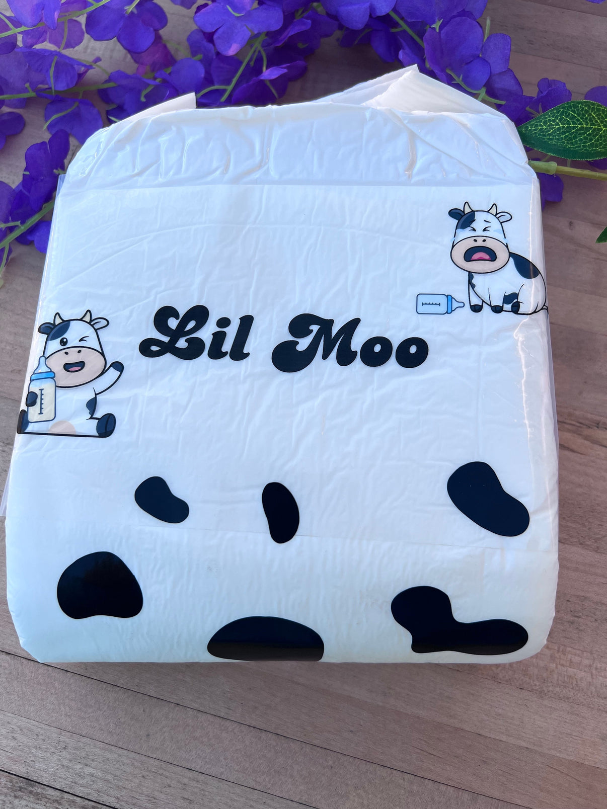 Lil Moo ABDL Adult Diaper - Medium | Cute and Comfortable
